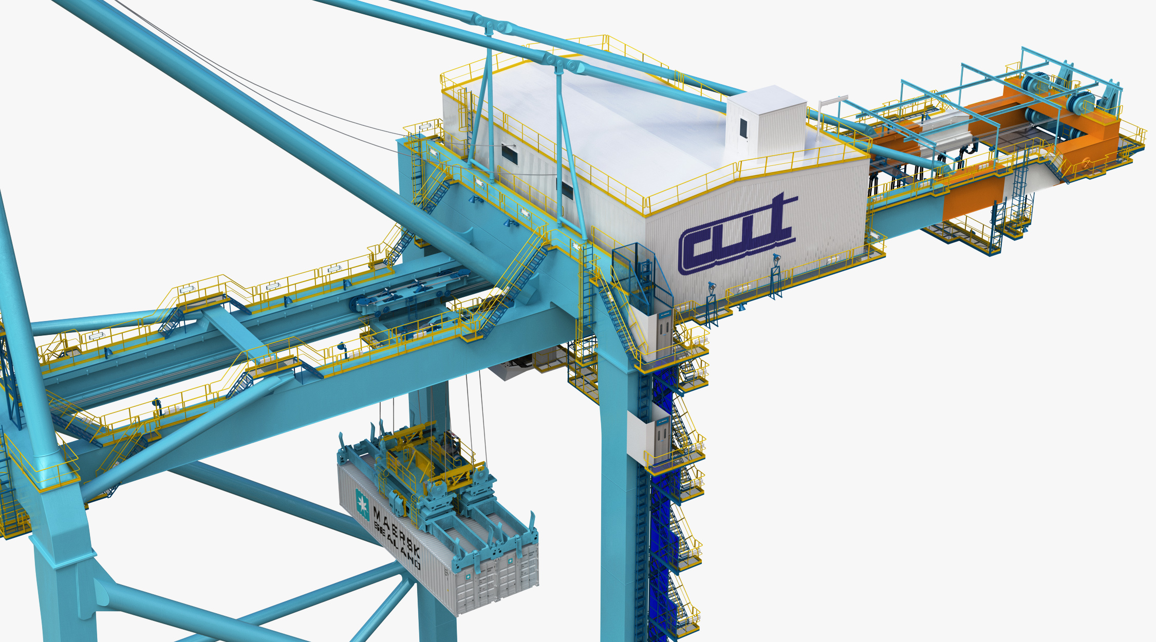 3D sts harbor crane zpmc model - TurboSquid 1361576