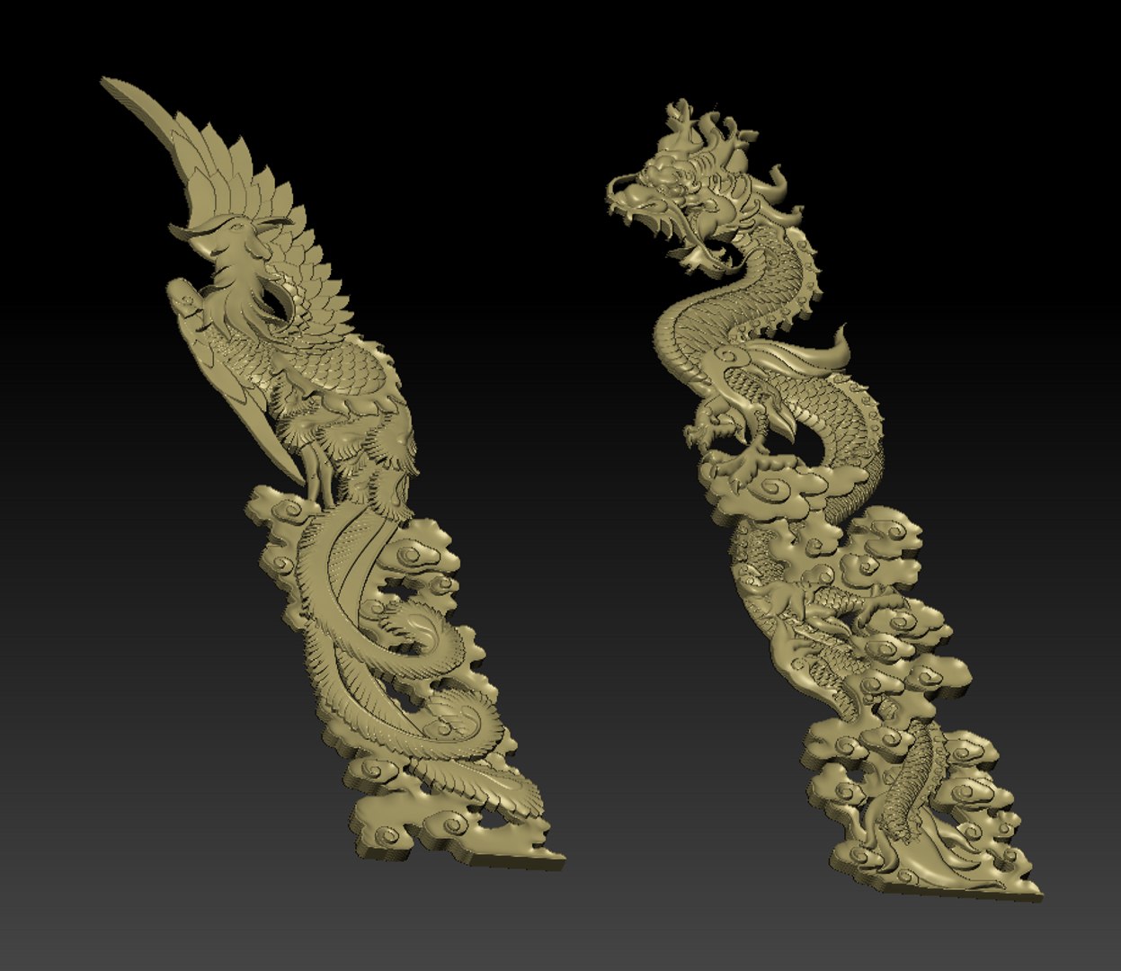 3D Dragon Phoenix - TurboSquid 1610506