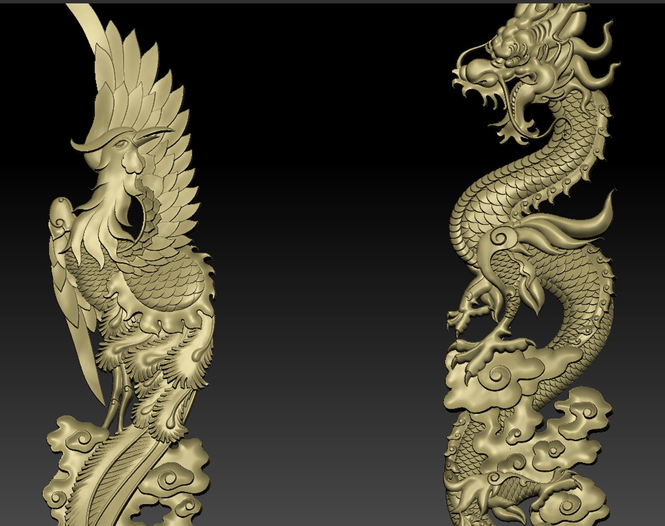 3D Dragon Phoenix - TurboSquid 1610506