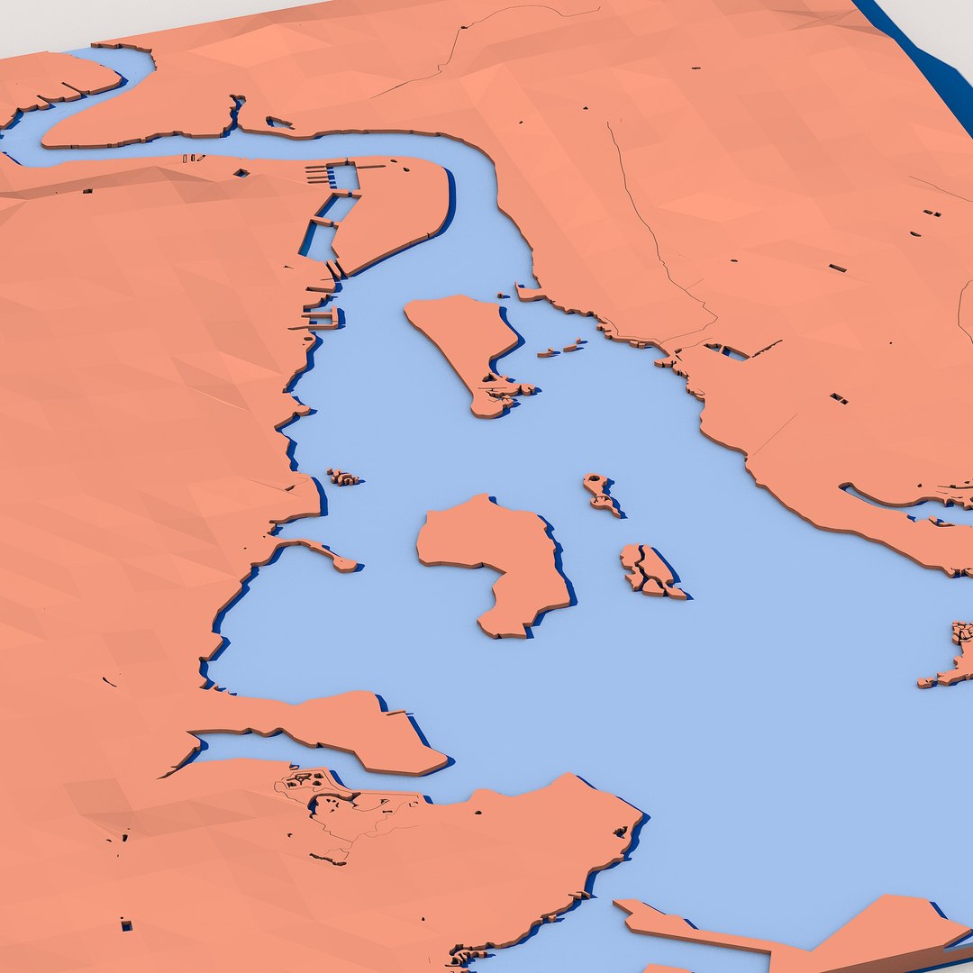 Low Poly Landscape Block Landscape 3D Model - TurboSquid 2509833