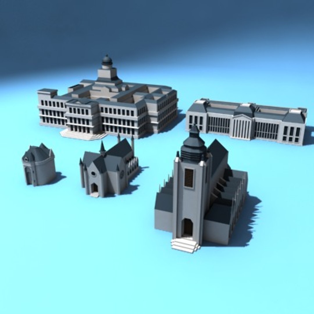 Building Set 3d Model