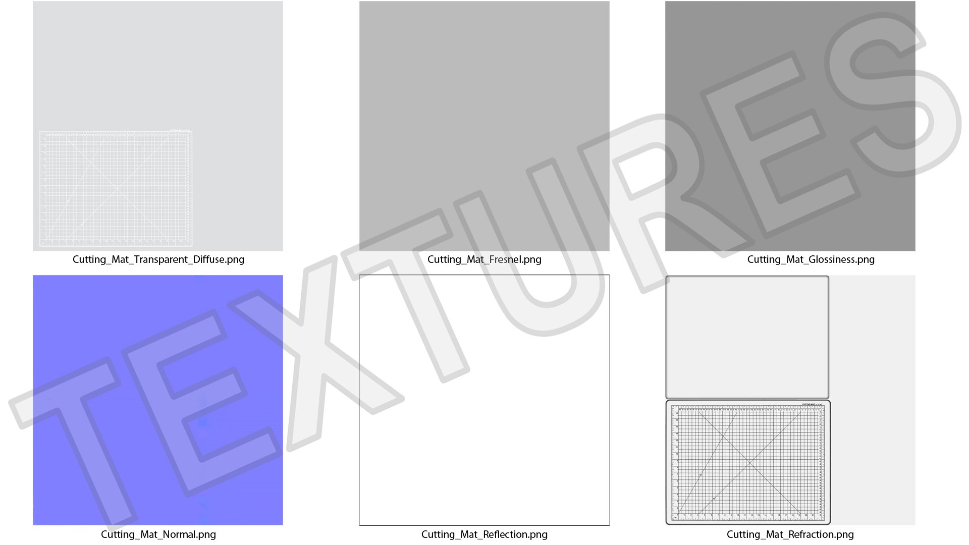 Self-Healing Cutting Mat Transparent model - TurboSquid 1984142