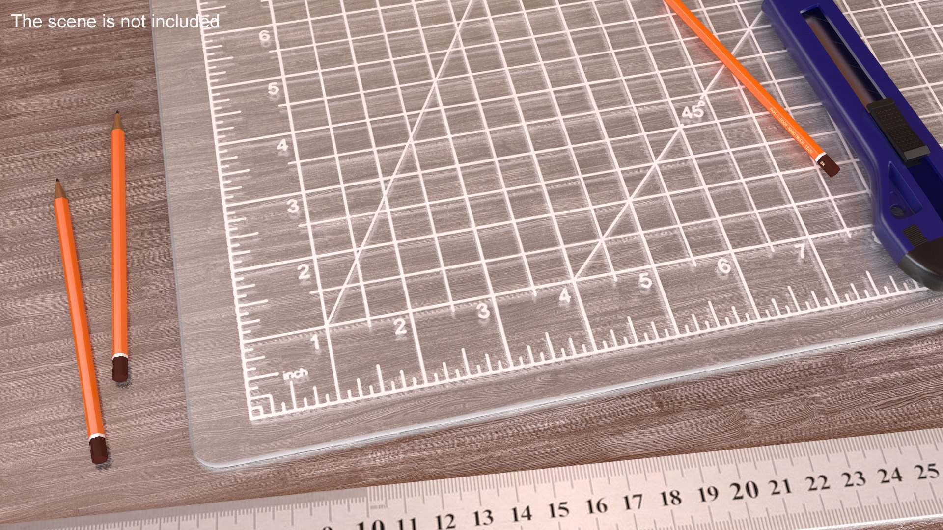 Self-Healing Cutting Mat Transparent Model - TurboSquid 1984142