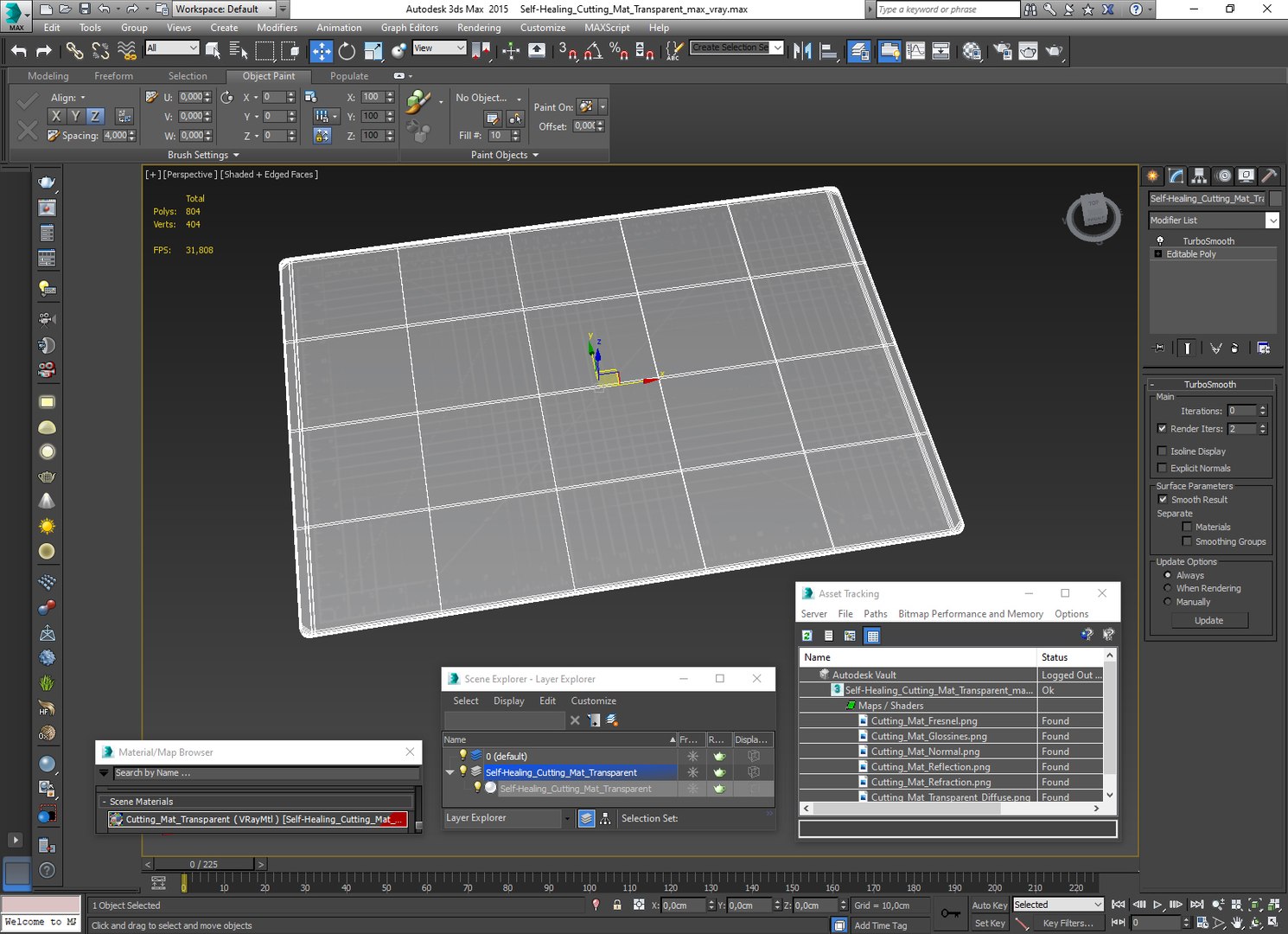 Self-Healing Cutting Mat Transparent model - TurboSquid 1984142