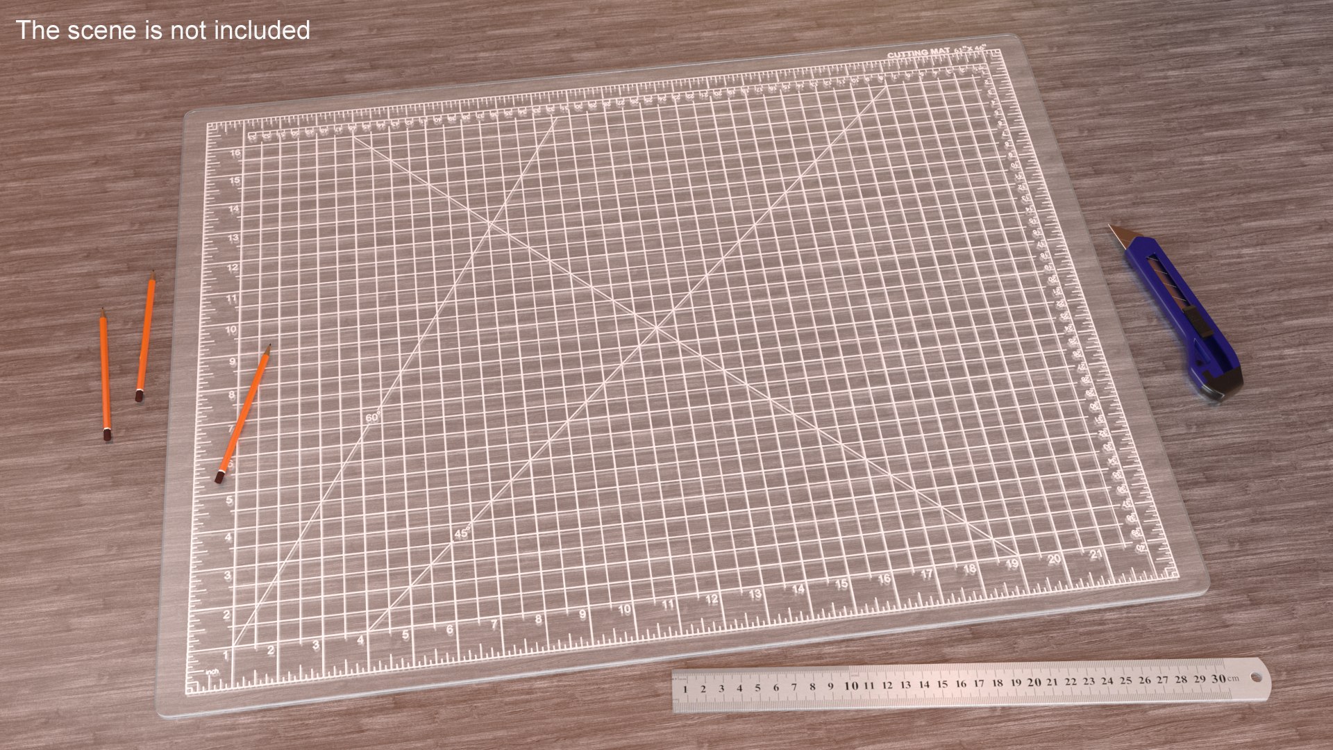 Self-Healing Cutting Mat Transparent Model - TurboSquid 1984142
