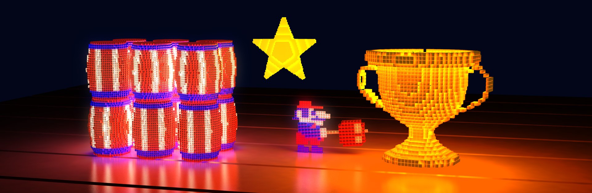 pixel pacman old 3d max