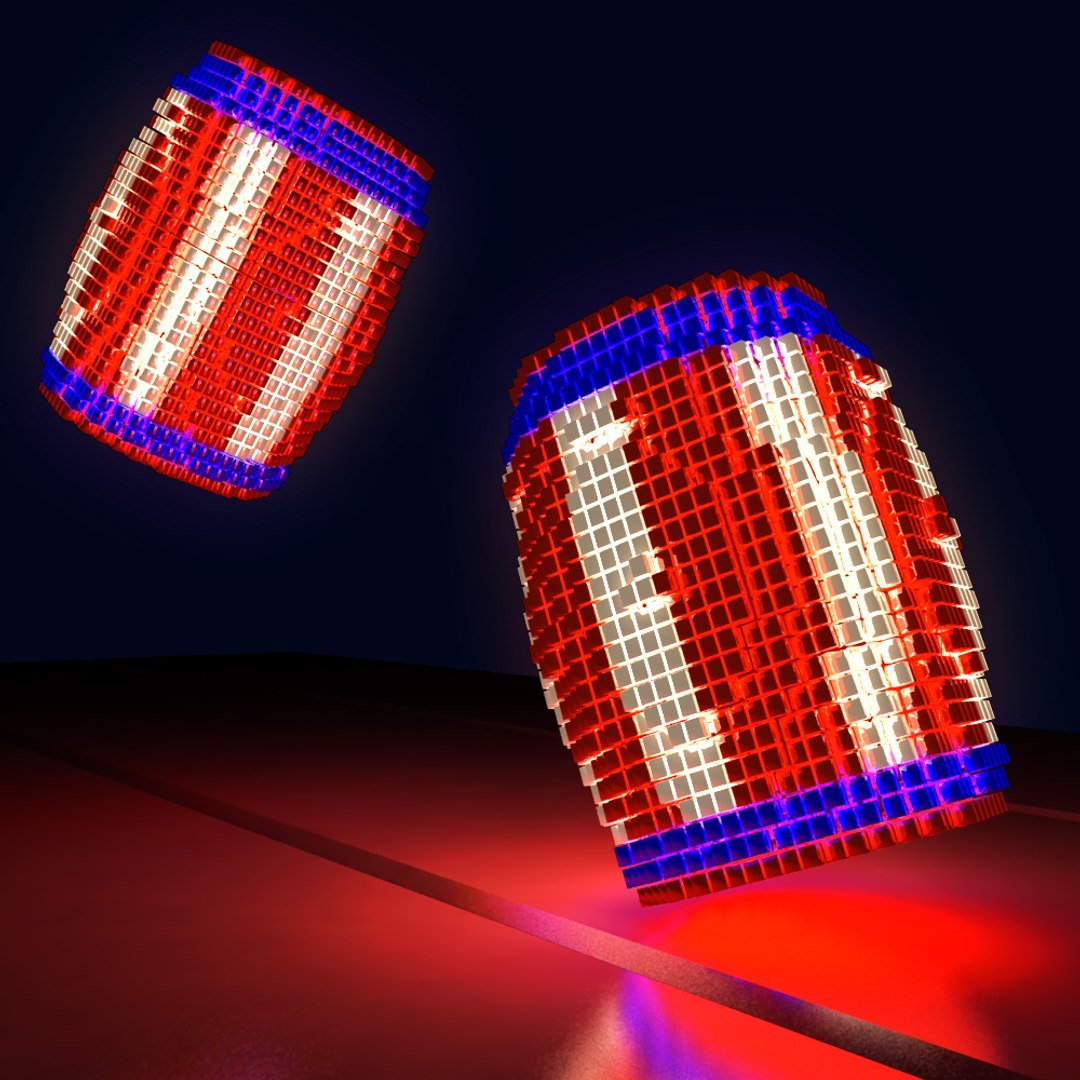 pixel pacman old 3d max