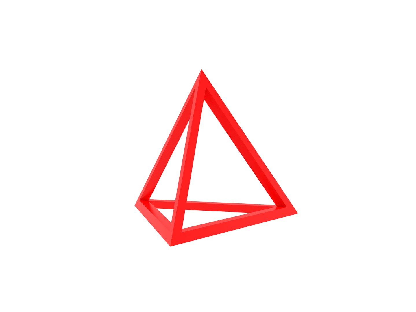 3D Model Wireframe Pyramid - TurboSquid 1553481