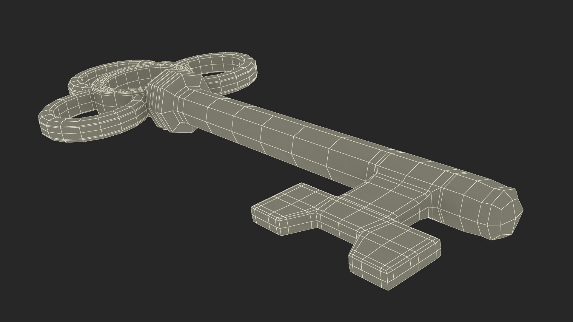 3D Traditional Skeleton Key Silver Model - TurboSquid 2246378