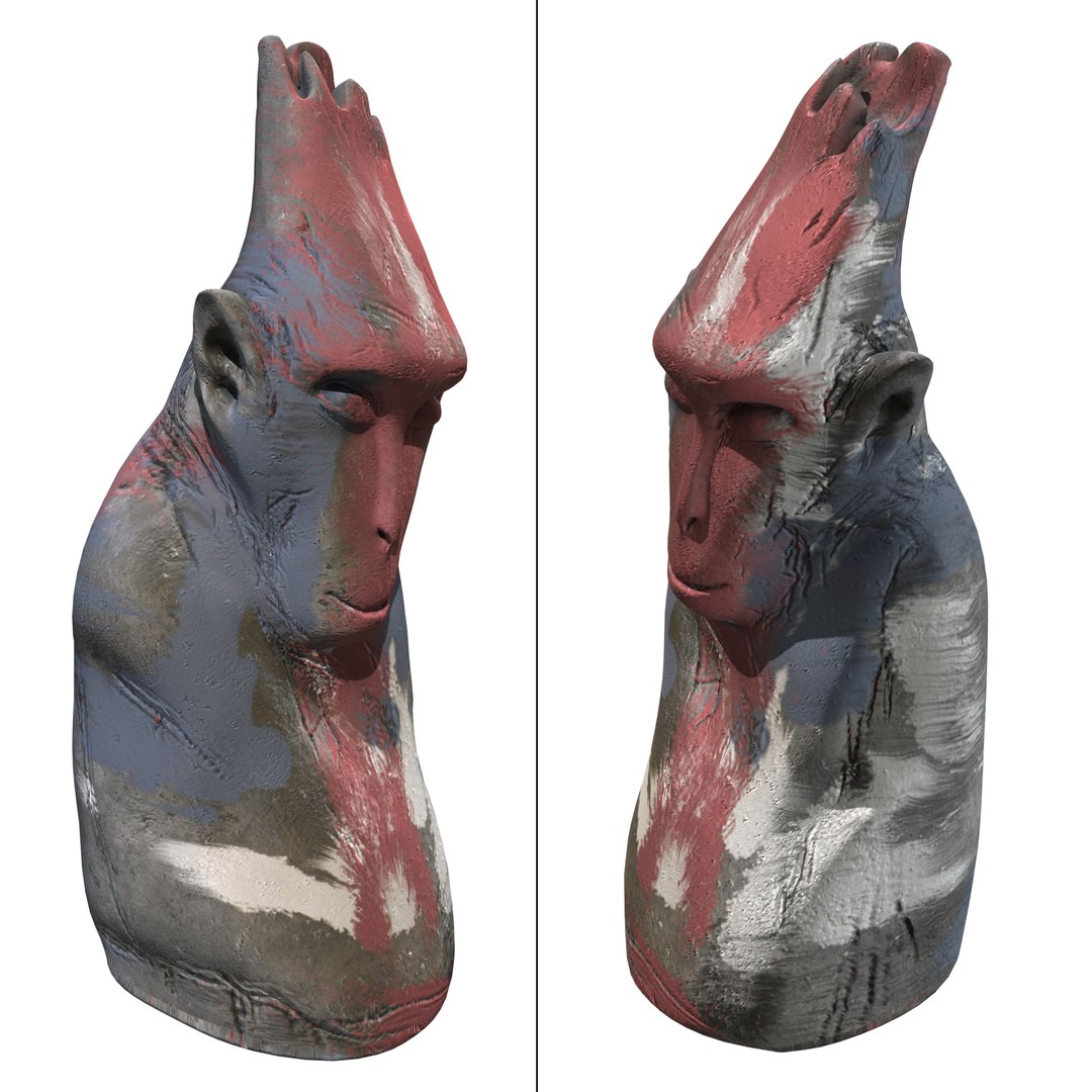 3D decorative monkey figurine model - TurboSquid 1647969