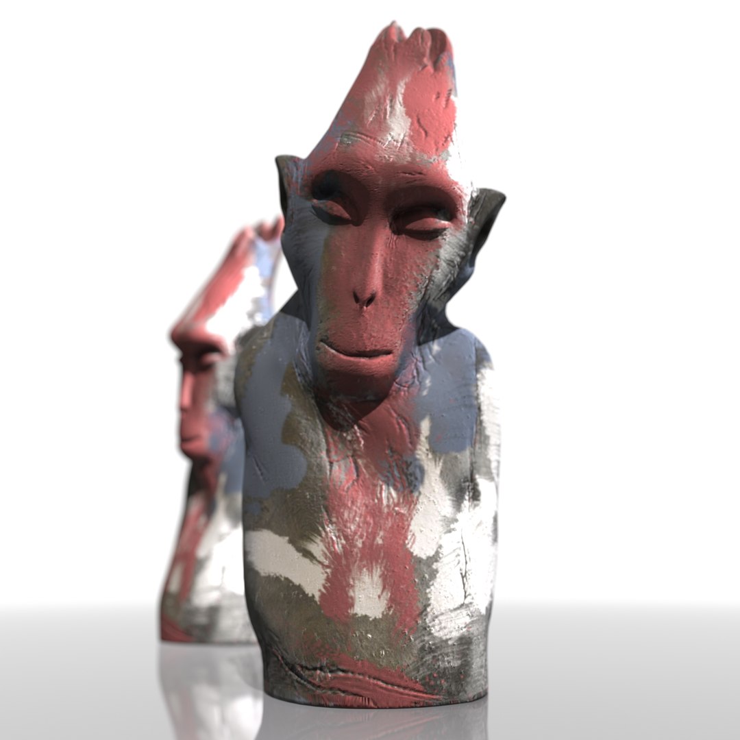 3D decorative monkey figurine model - TurboSquid 1647969