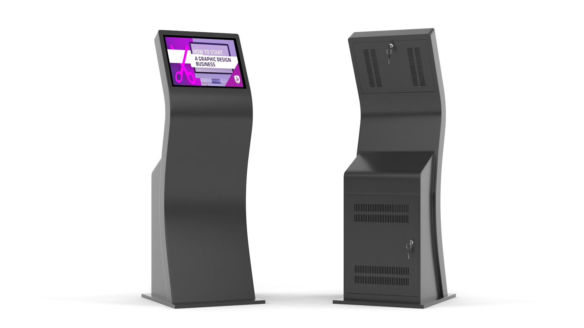 3D Electronic Kiosk - TurboSquid 2271128