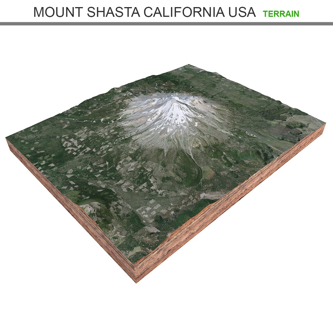 Mount Shasta California USA 3D Model - TurboSquid 2061859