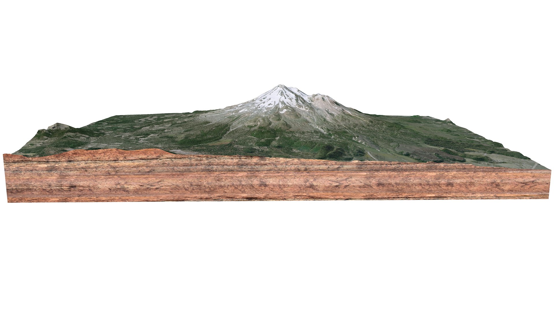 Mount Shasta California USA 3D Model - TurboSquid 2061859