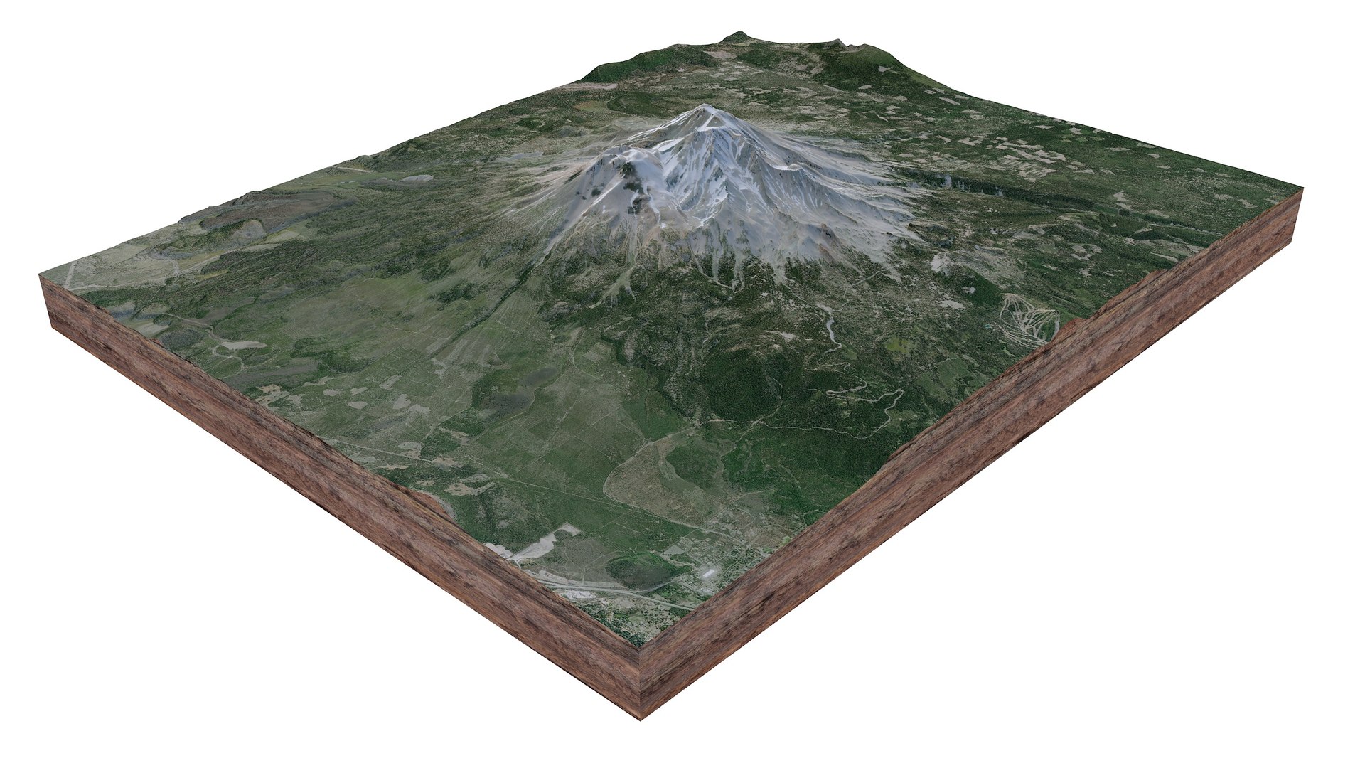 Mount Shasta California USA 3D Model - TurboSquid 2061859