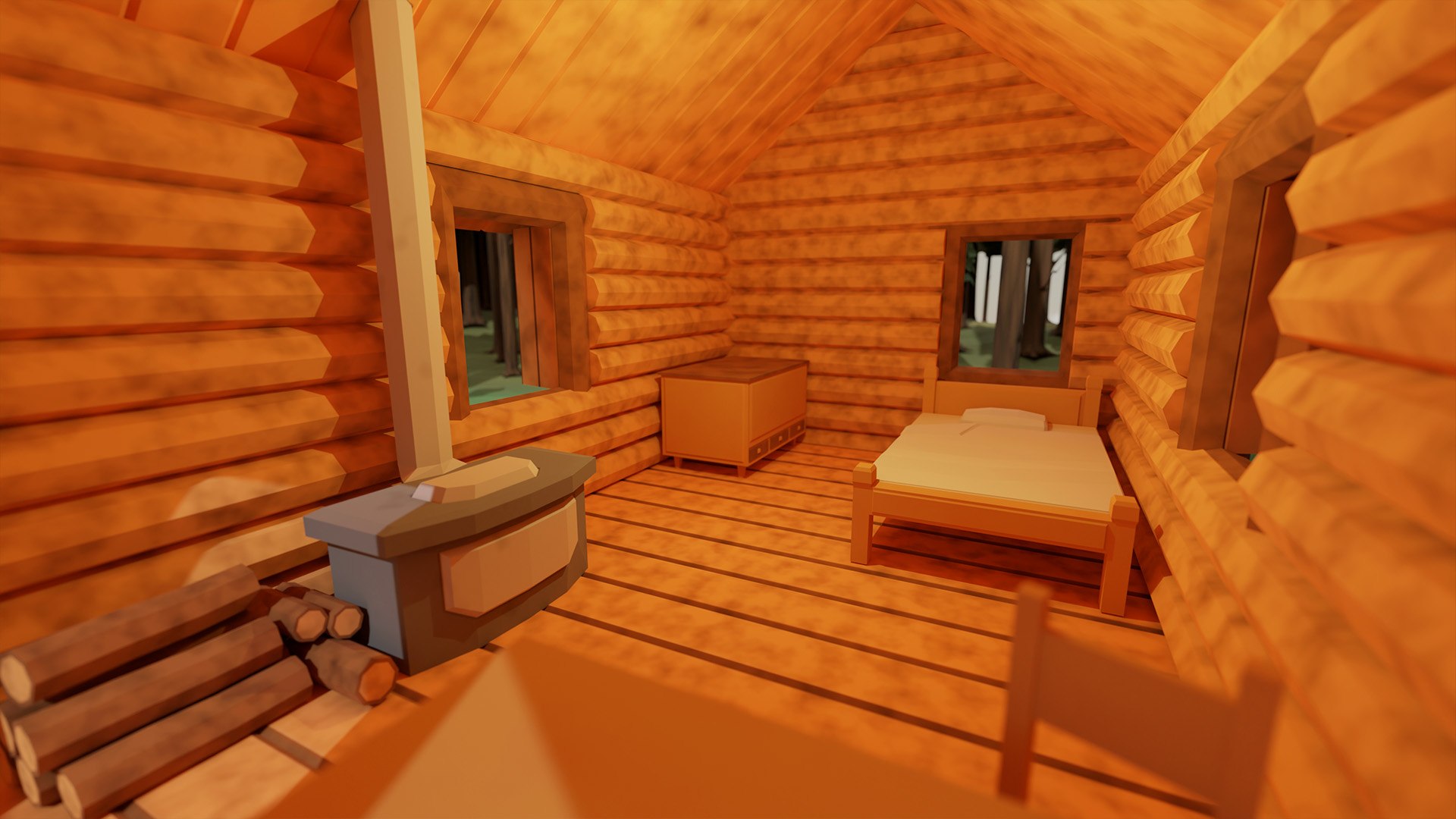 3D Low Poly Cabin - TurboSquid 2226444