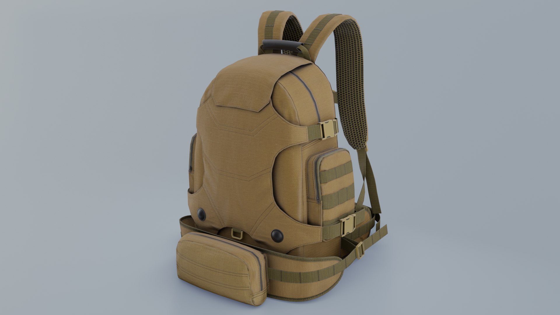 Realistic camping backpack 3D model - TurboSquid 1487955