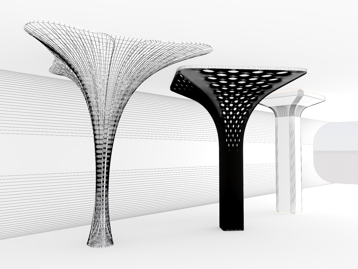 3D Decorative Columns Column Designs Creative Columns Interior Columns ...