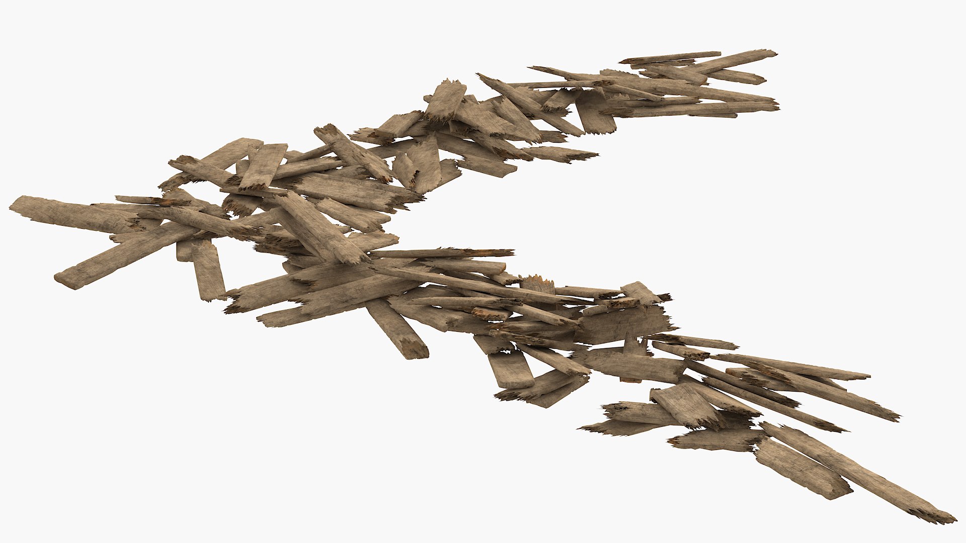 3D Wood Plank Debris 2 Model - TurboSquid 2139895