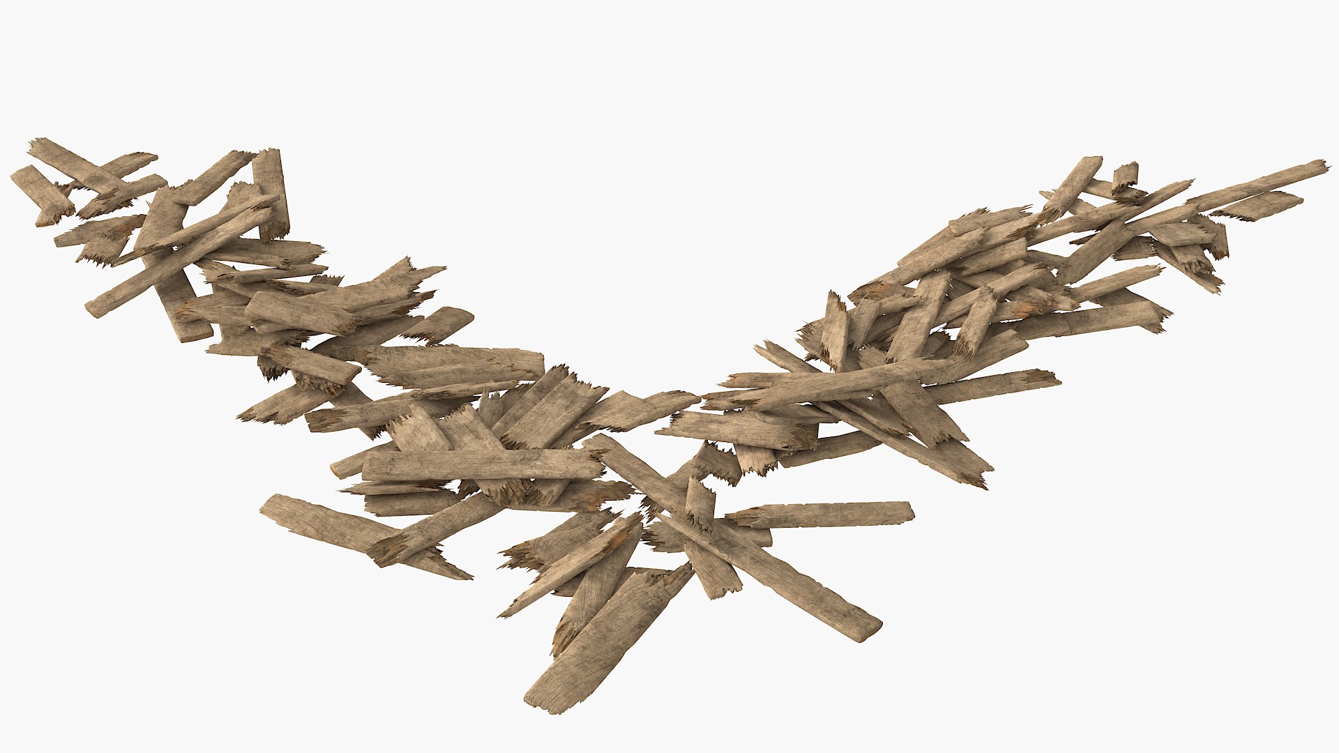 3D Wood Plank Debris 2 Model - TurboSquid 2139895