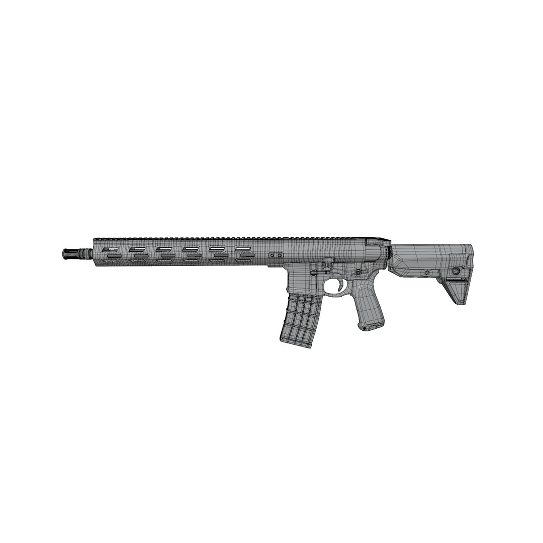 MK116 Compound Rifle 223 Wylde 3D Model - TurboSquid 2286309