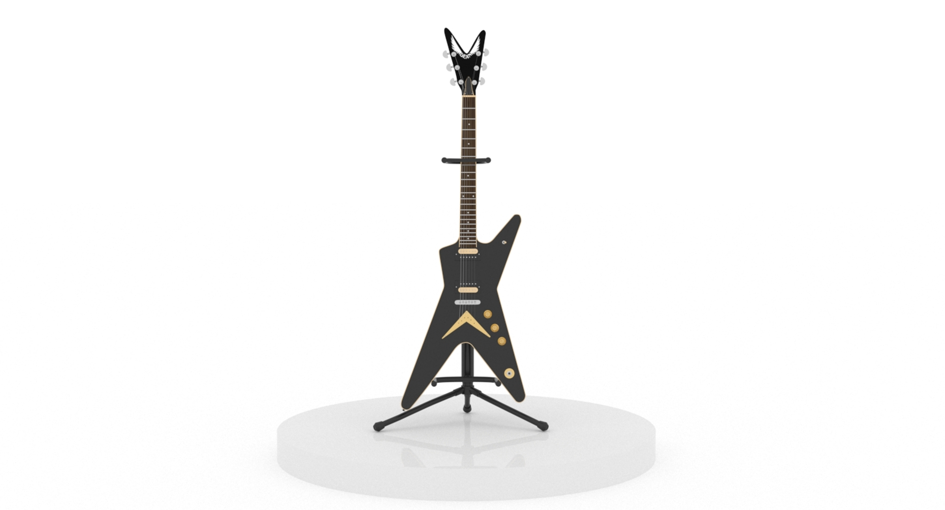 3D Dean Guitar - TurboSquid 1305035