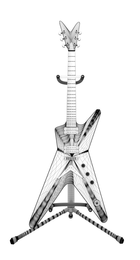 3D Dean Guitar - TurboSquid 1305035