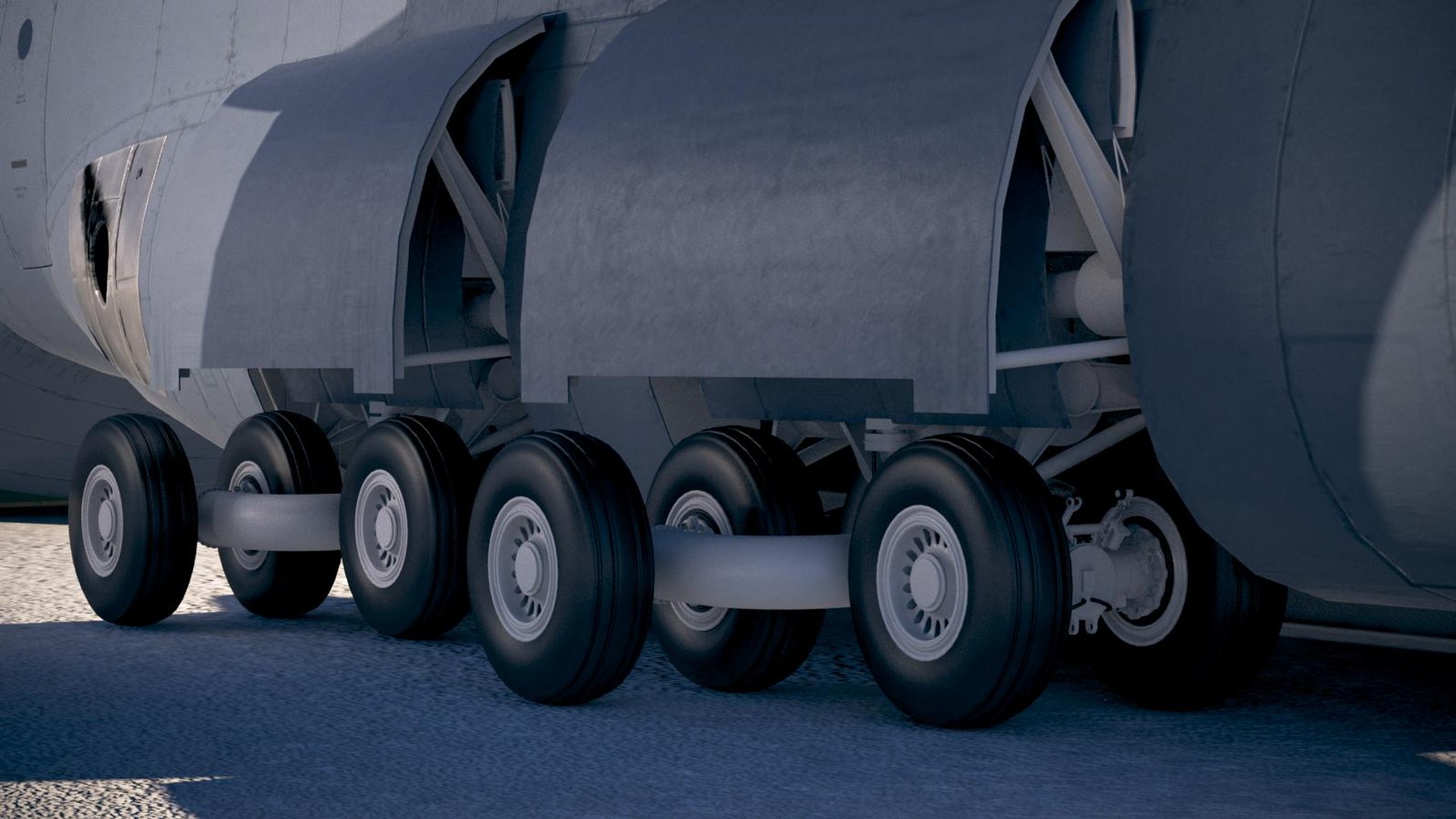 3d model lockheed galaxy c-5