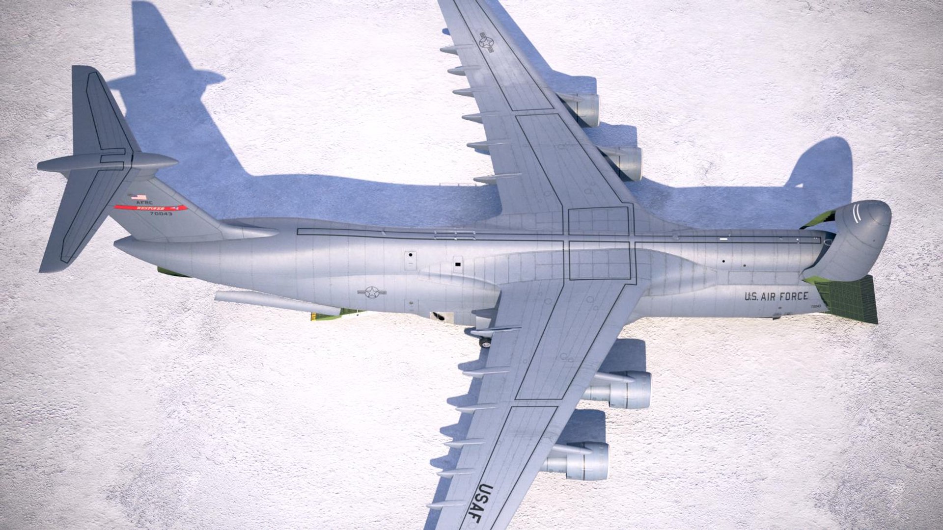 3d model lockheed galaxy c-5