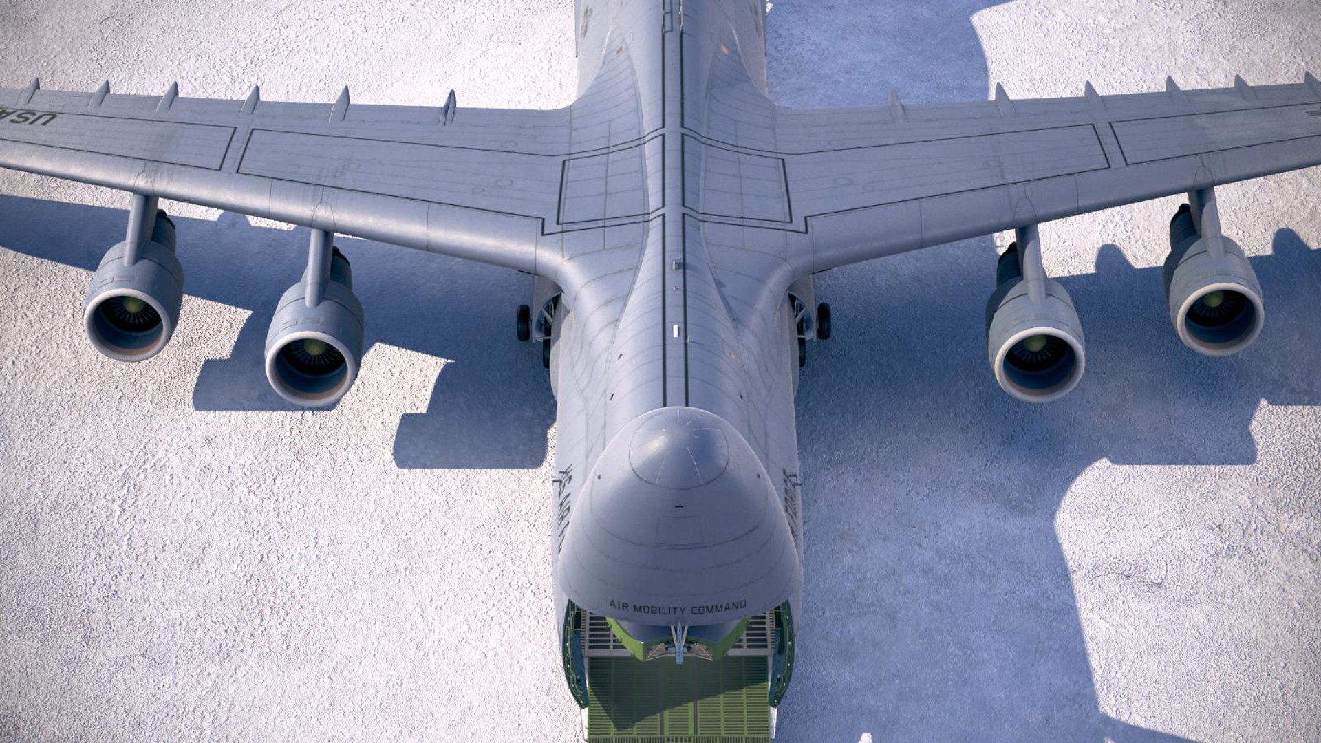 3d model lockheed galaxy c-5