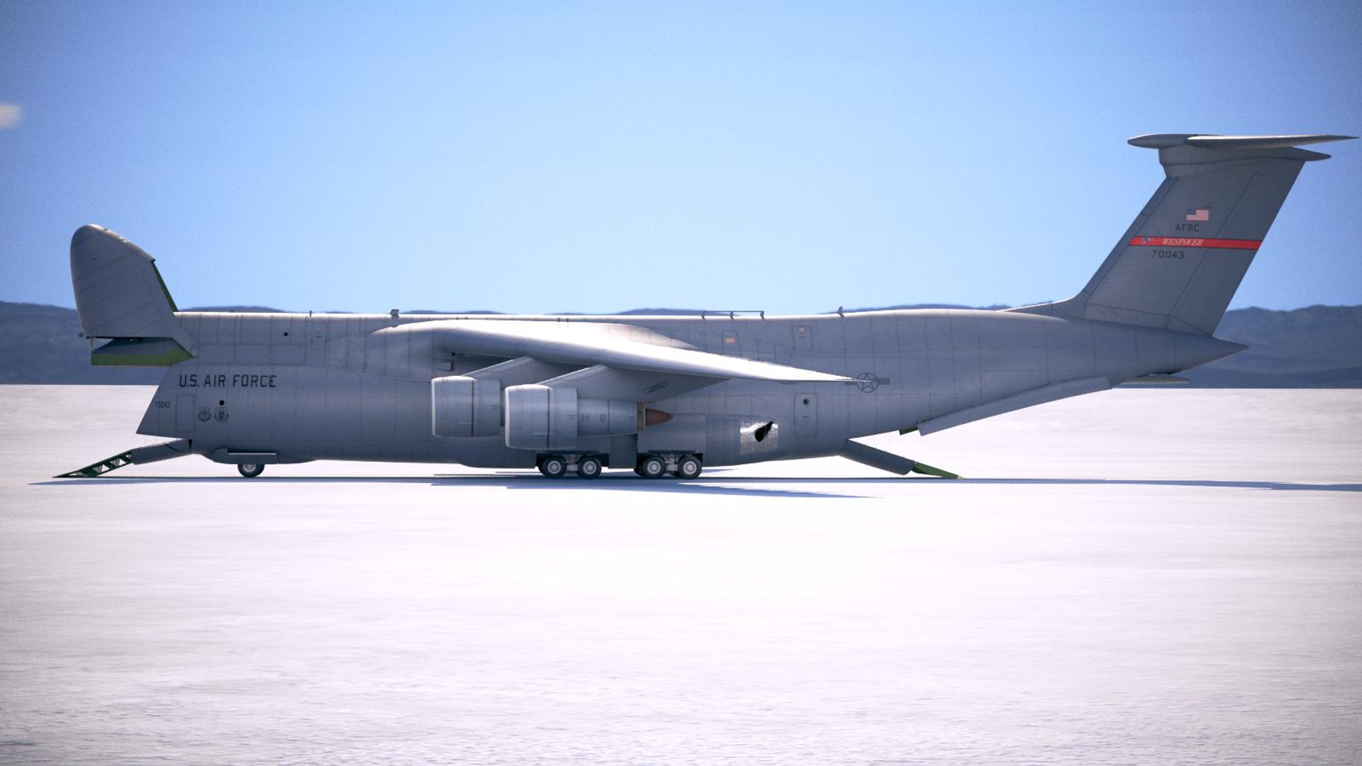 3d model lockheed galaxy c-5