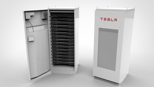 3d model tesla poewrpack