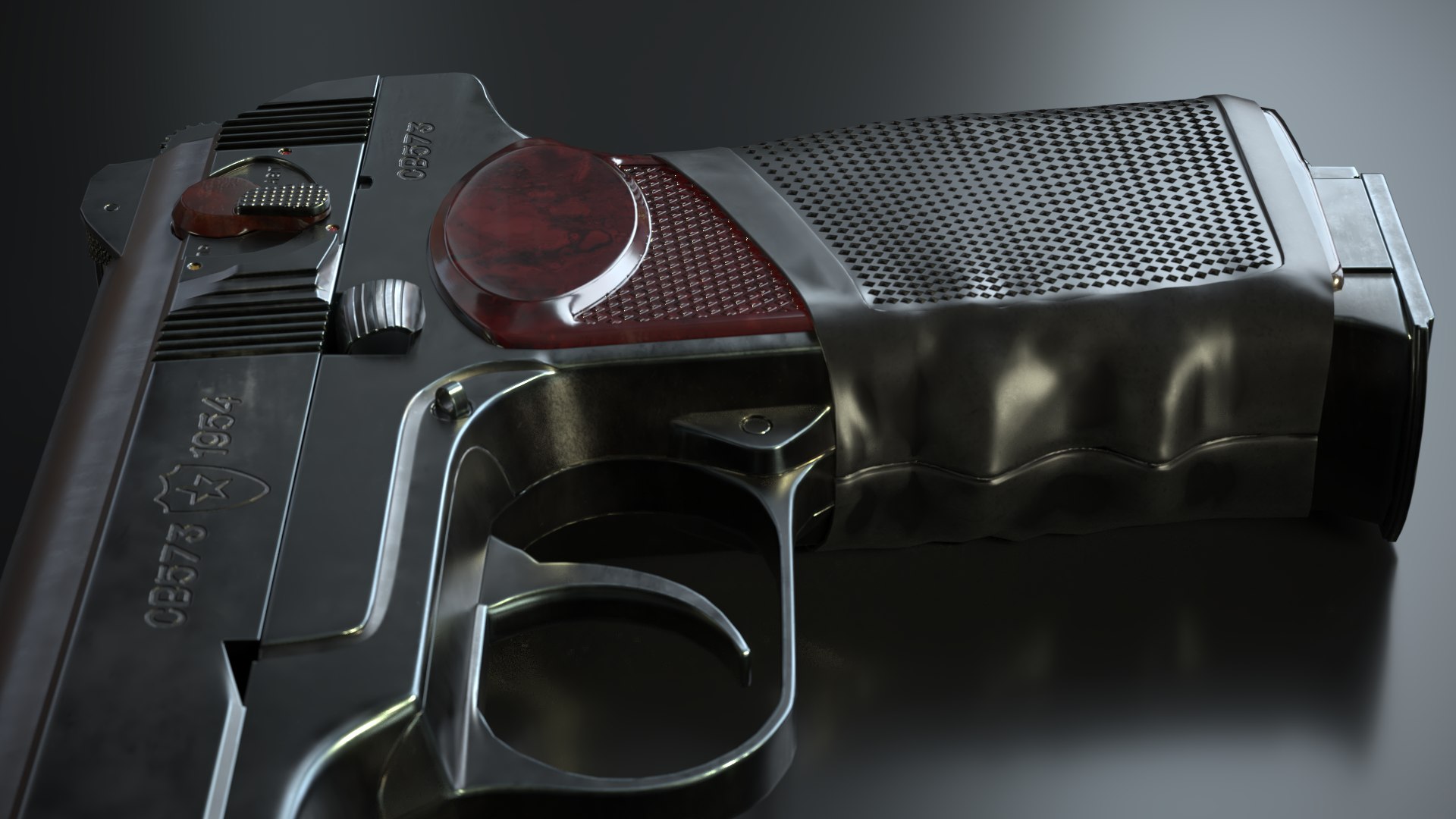 Pistola automática Stechkin Modelo 3D Low-poly Modelo 3D - TurboSquid ...