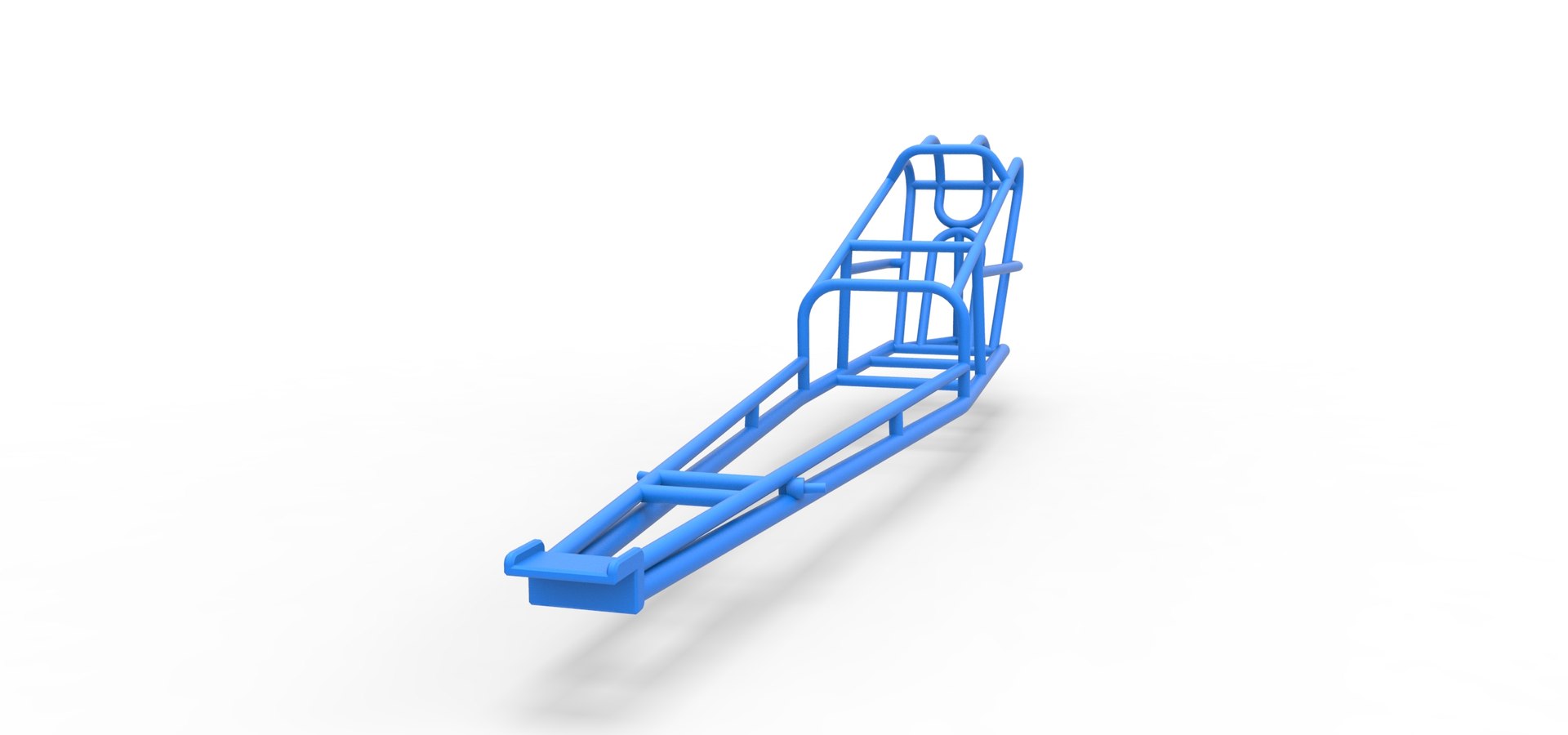 Frame Of Old School Front Engine Dragster Version 3 Scale 1 To 25 3D ...