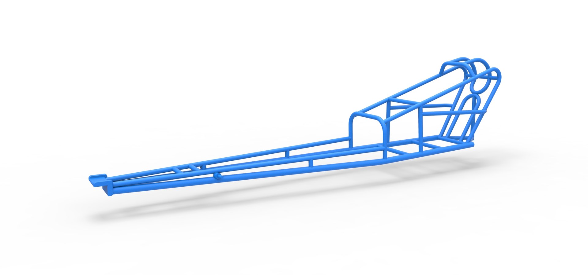 Frame Of Old School Front Engine Dragster Version 3 Scale 1 To 25 3D ...