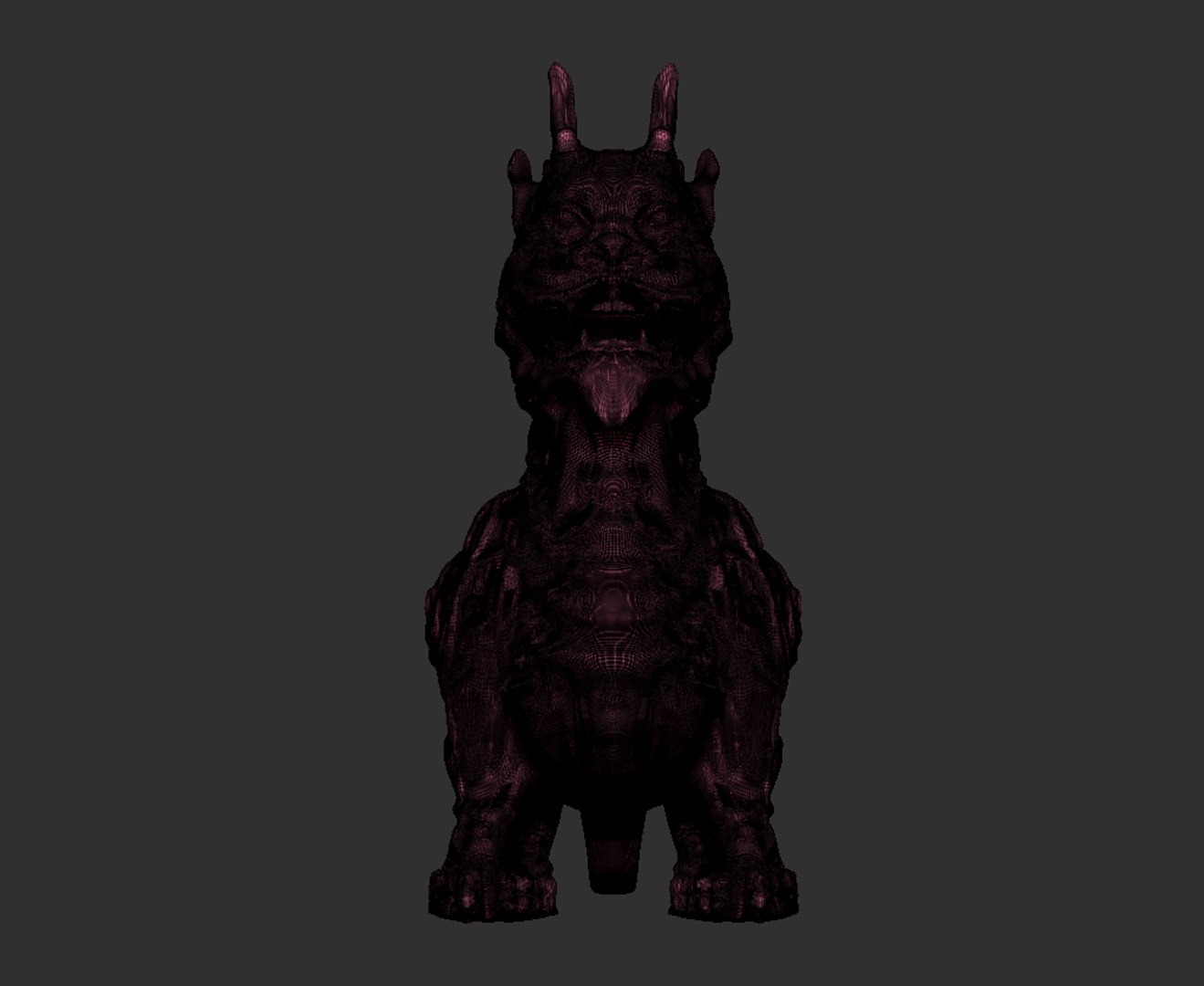 Creature Monster Statue 3D - TurboSquid 1609764