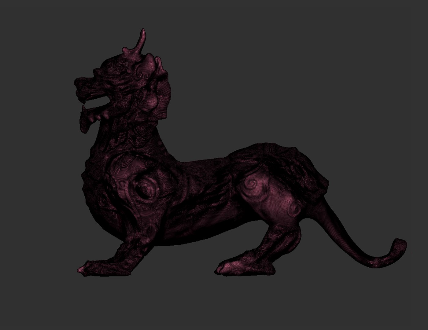 Creature Monster Statue 3D - TurboSquid 1609764