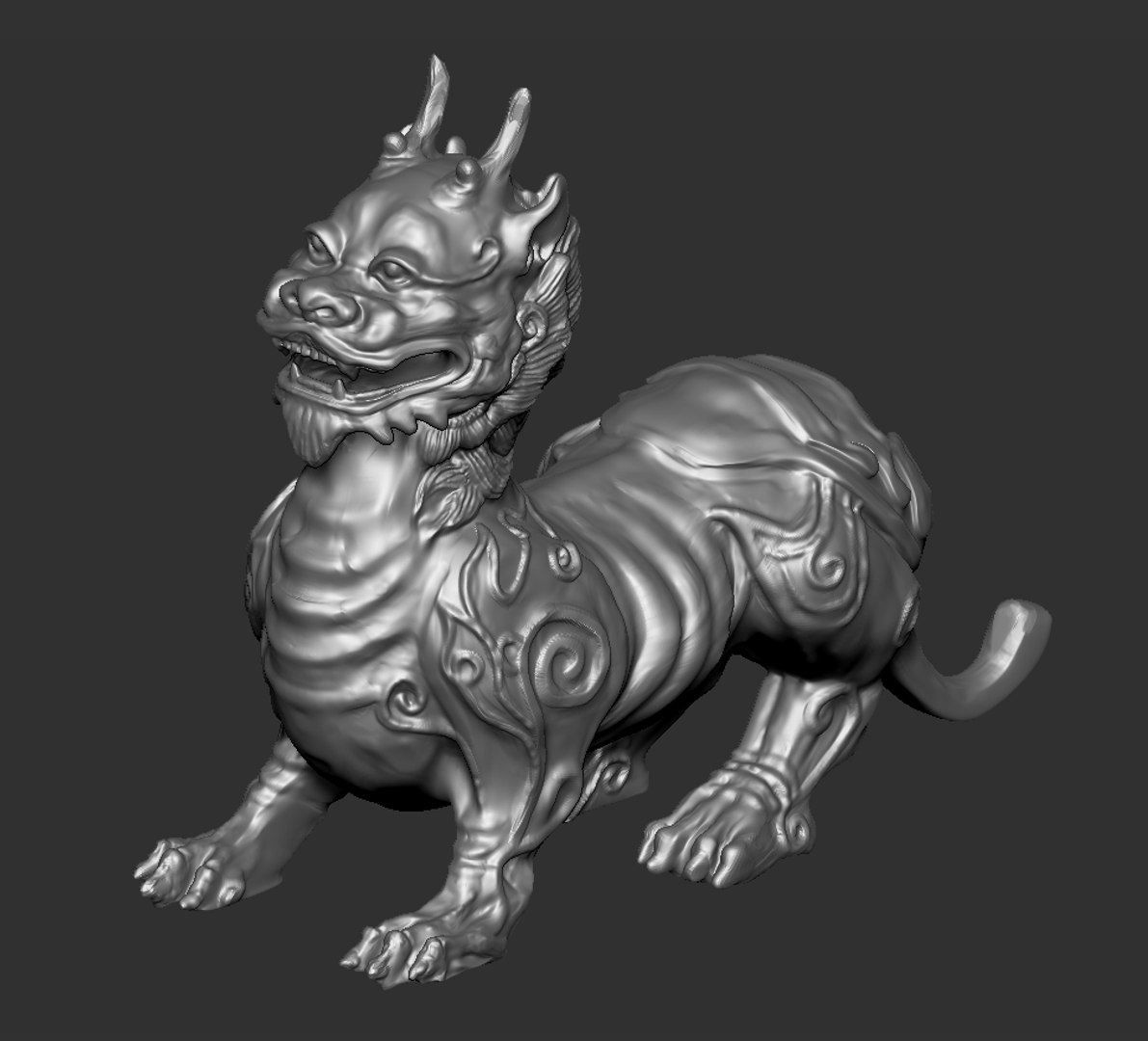 Creature Monster Statue 3D - TurboSquid 1609764
