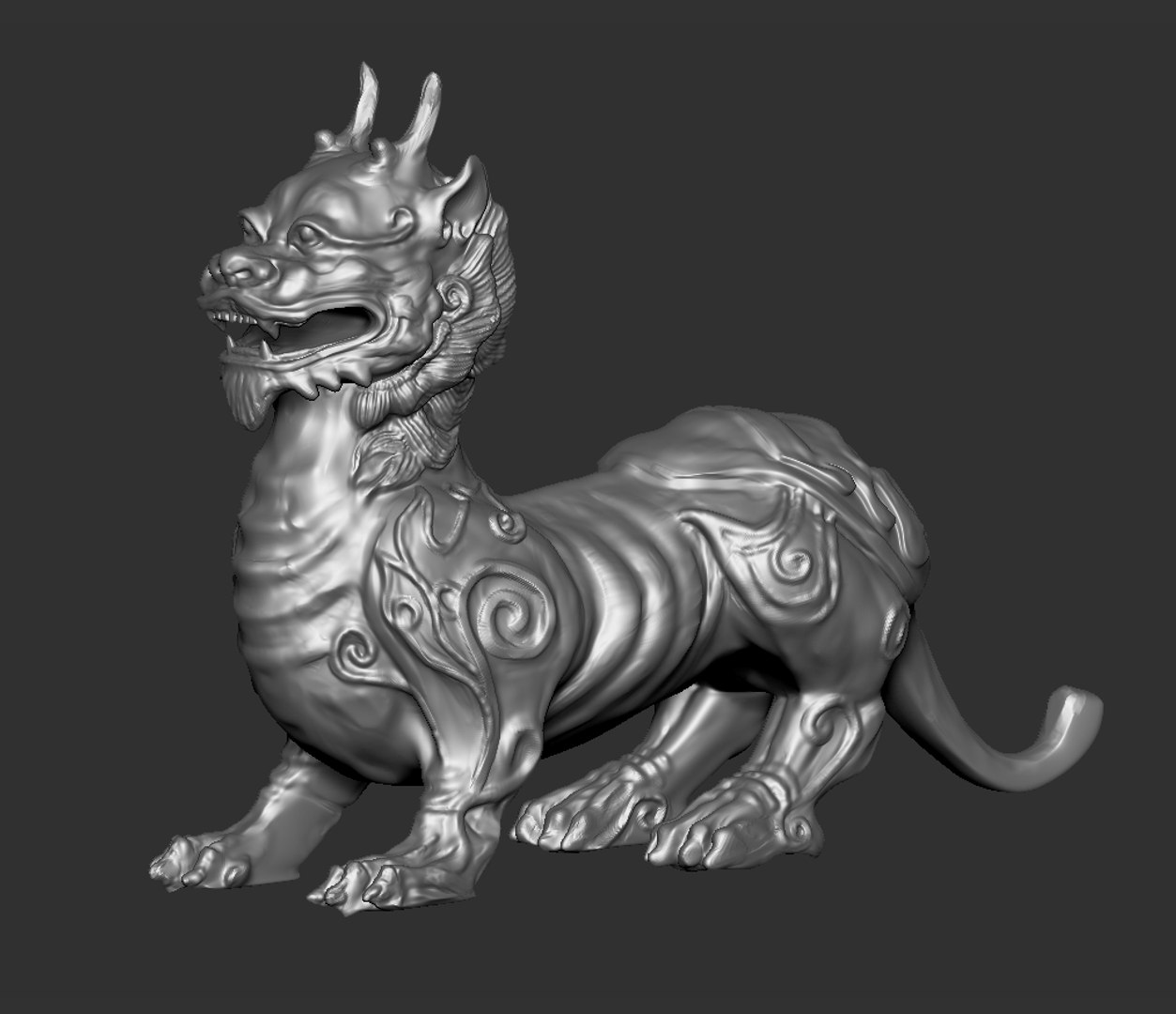 Creature Monster Statue 3D - TurboSquid 1609764