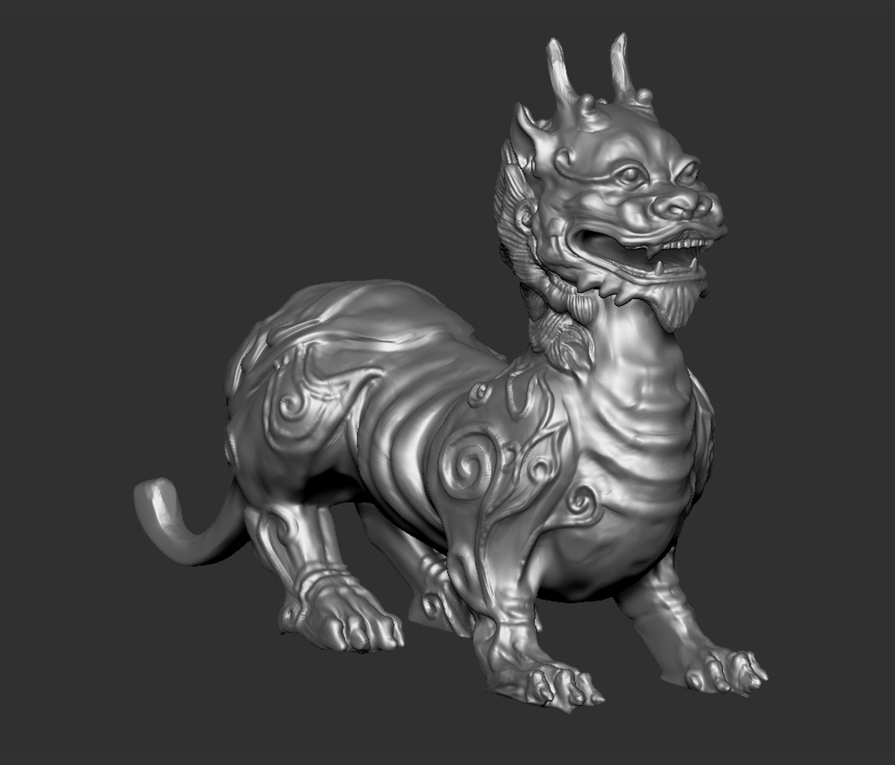 Creature Monster Statue 3D - TurboSquid 1609764