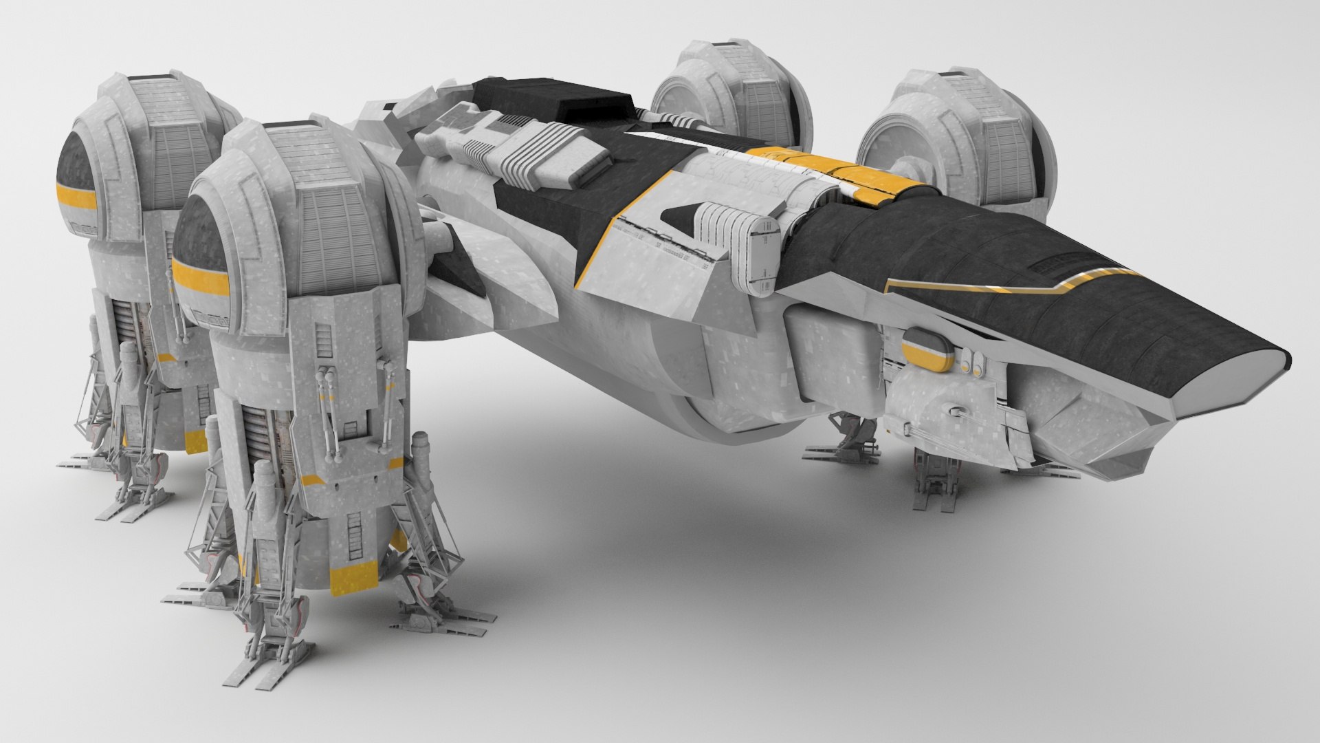 3d Max Prometheus Spaceship
