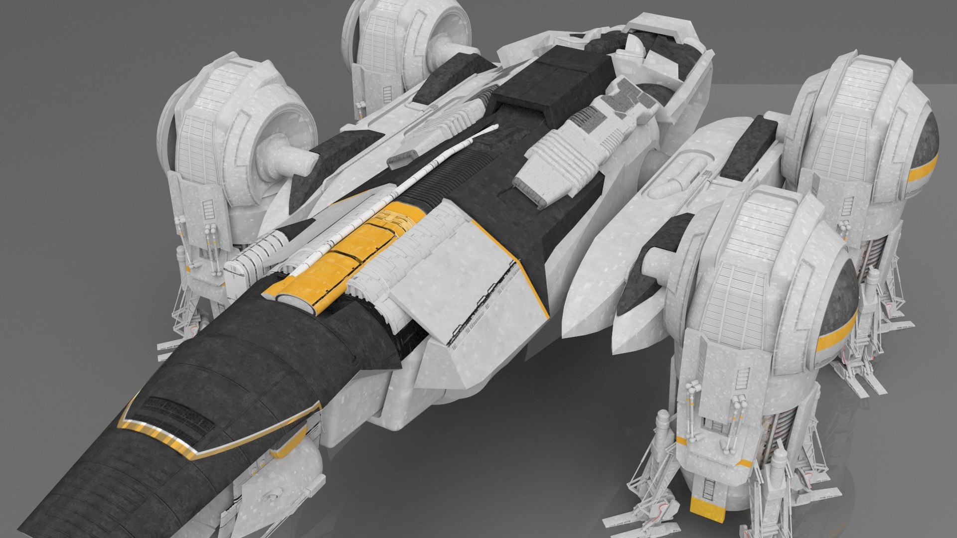 3d Max Prometheus Spaceship