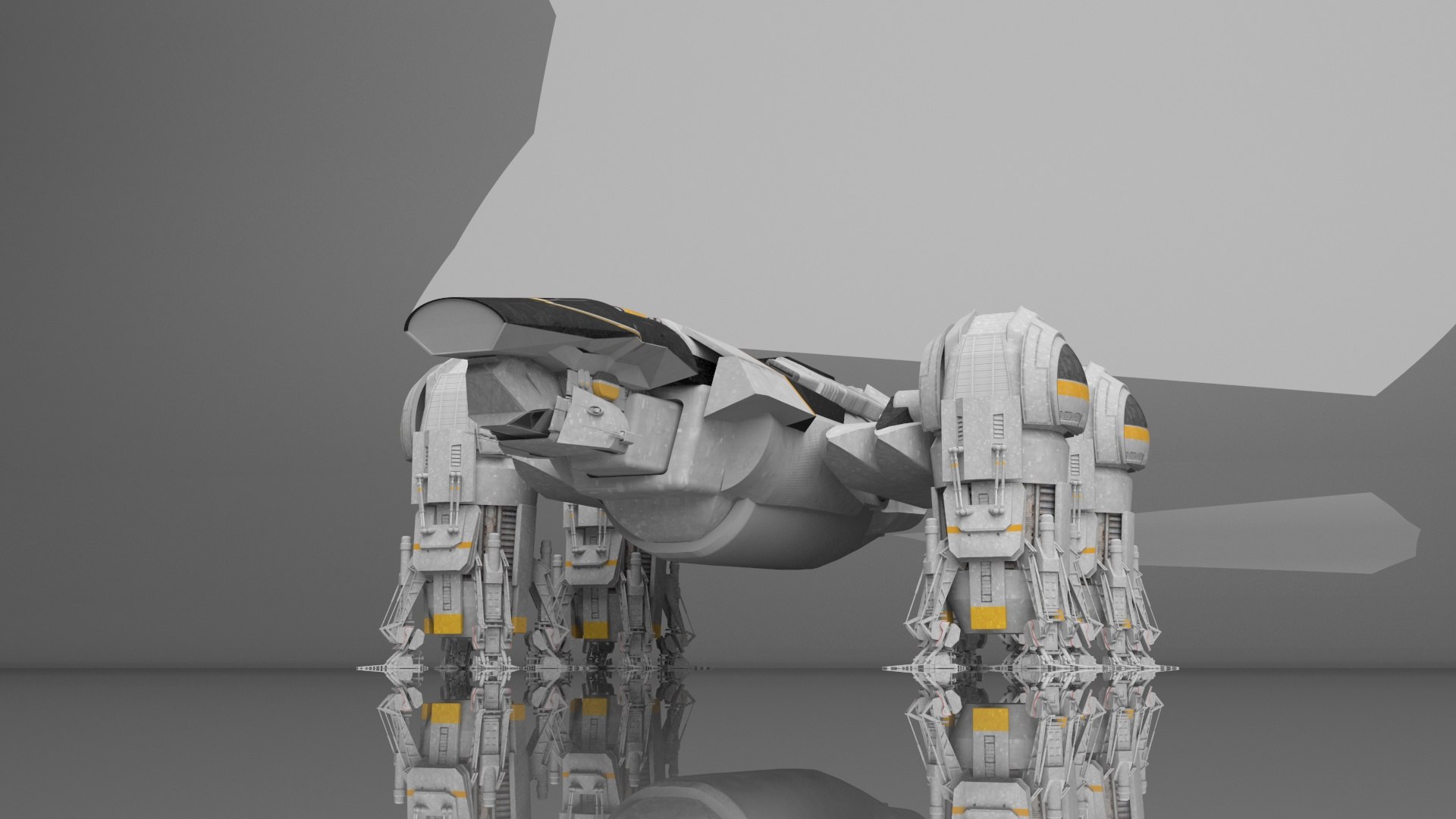 3d Max Prometheus Spaceship