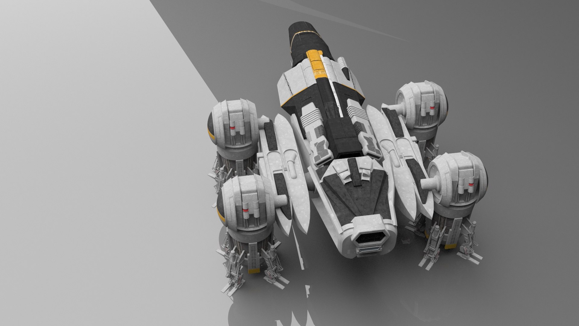 3d Max Prometheus Spaceship
