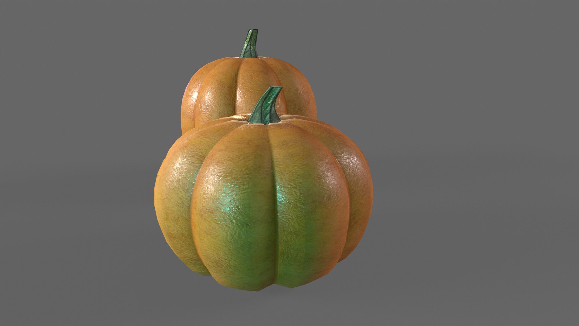 3D Model Pumpkin Low-poly - TurboSquid 1717372