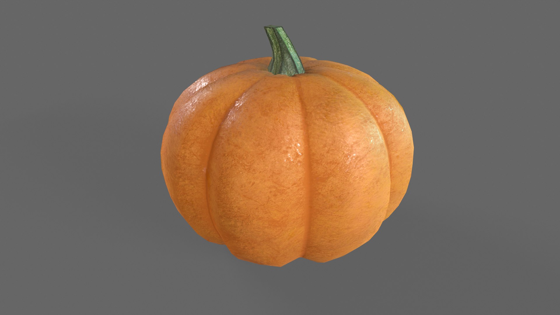 3D Model Pumpkin Low-poly - TurboSquid 1717372