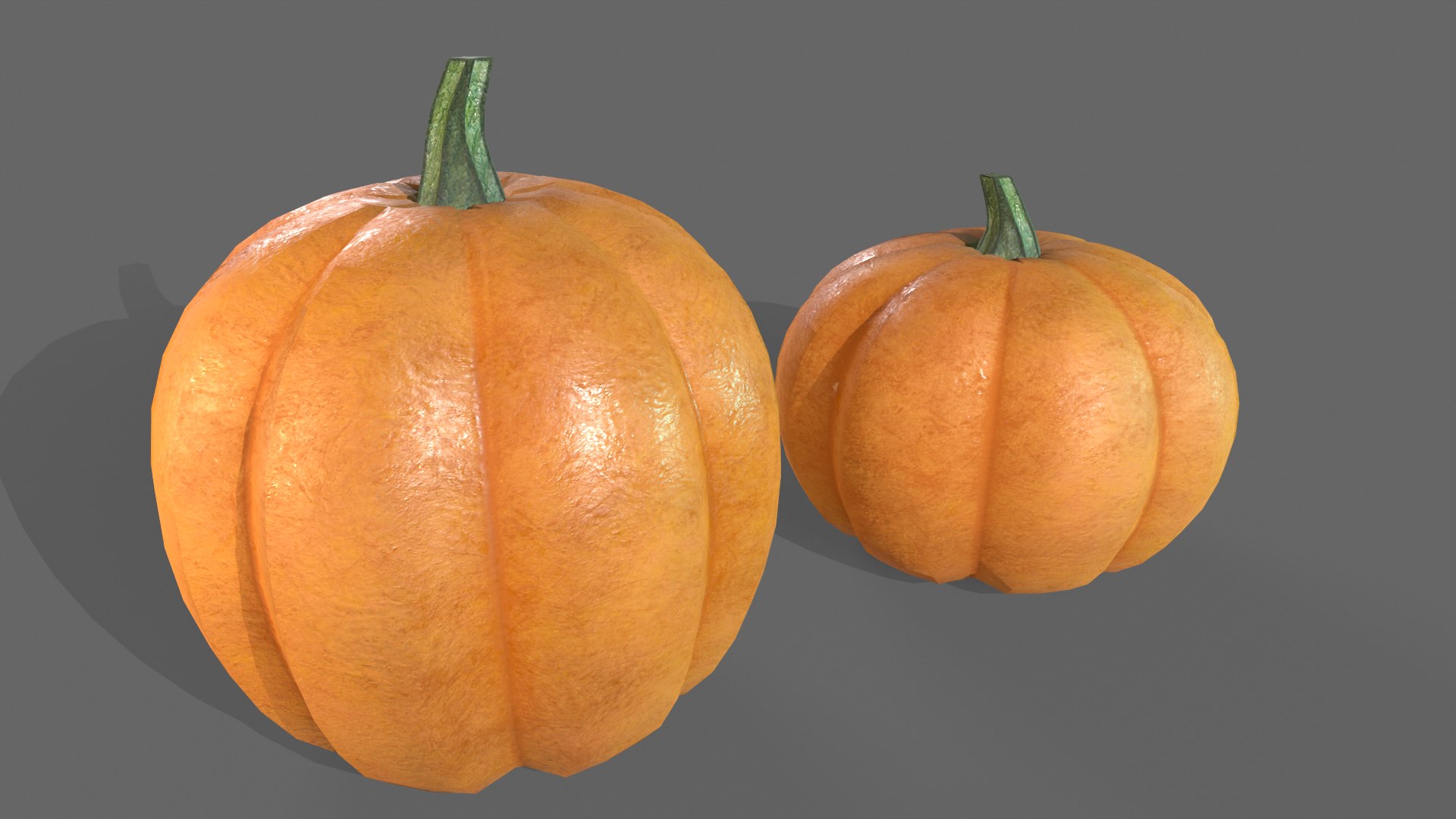 3D Model Pumpkin Low-poly - TurboSquid 1717372