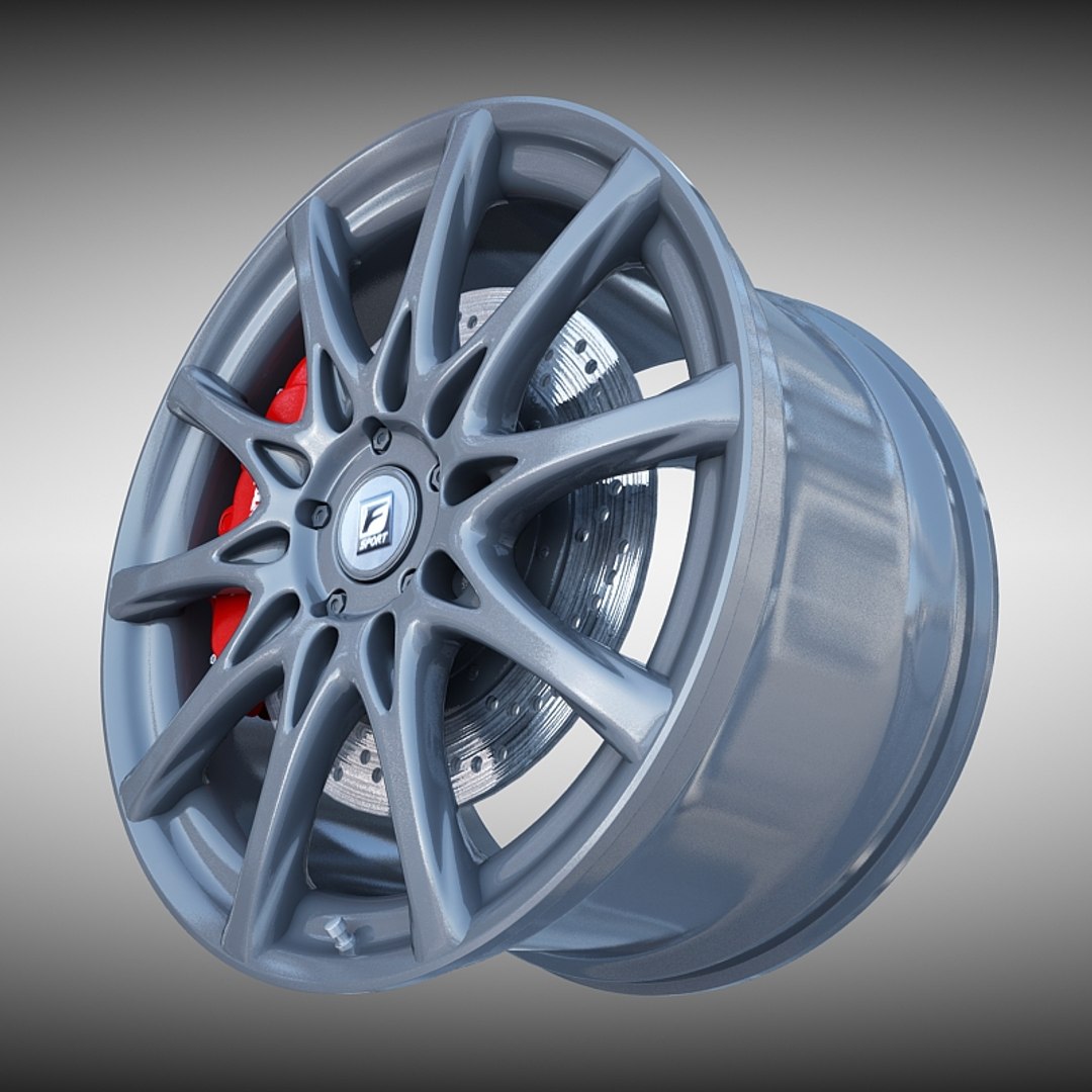 3d Lexus F- Sport Wheel