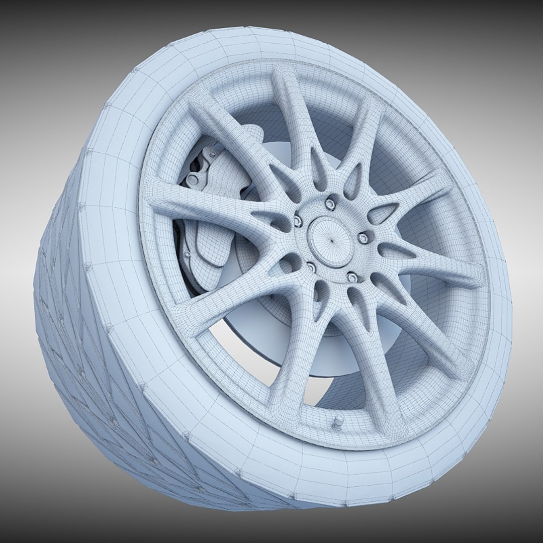 3d Lexus F- Sport Wheel