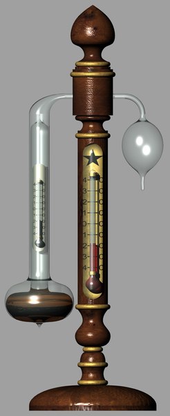 Free vintage thermometer 3D - TurboSquid 1393218